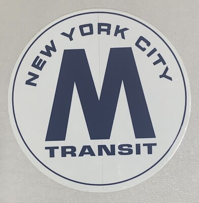 Vintage NY New York City Metro Transit Decal Large 7” | eBay