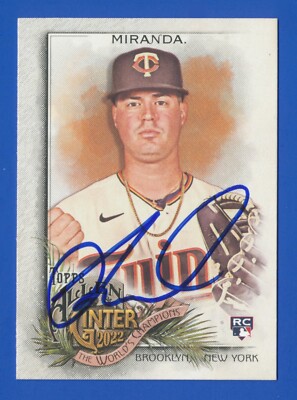 JOSE MIRANDA Signed/Autographed 2022 Topps Allen & Ginter's RC Card ...