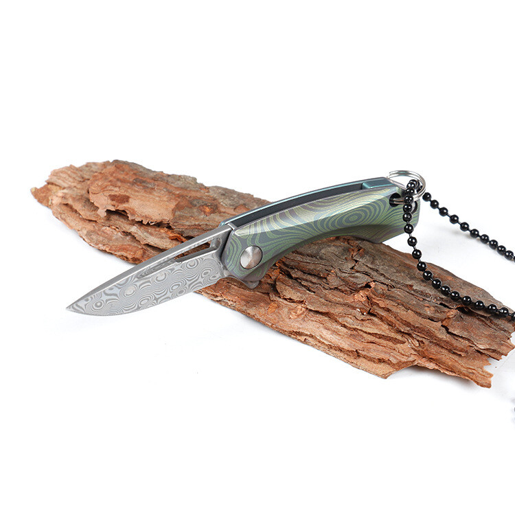 Folding Utility Knife Stainless Titanium G10 Alloy Blade Pocket Cutter ...