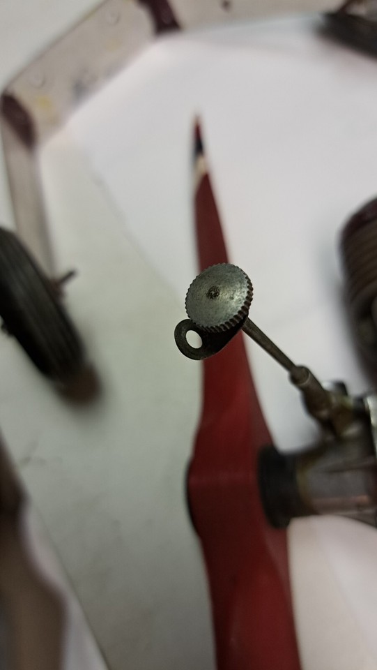 Vintage McCOY 29 RED HEAD Glow Plug Model Airplane Engine two wheels on ...