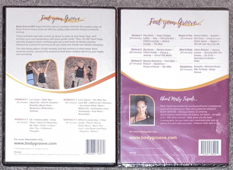 HIIT/Delicious Dance DVD Exercise Workout Misty Tripoli Body Groove | eBay