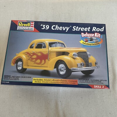 Revell Monogram 6640 1/24 Scale '39 Chevy Street Rod Model Kit Sealed ...