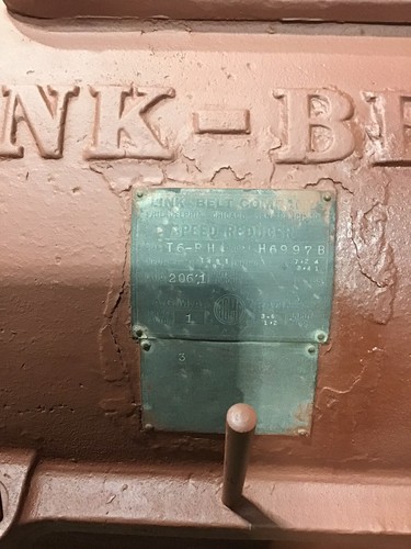 Link-Belt Speed Reducer Gear Box Size T6-RH Ratio 206:1 | eBay