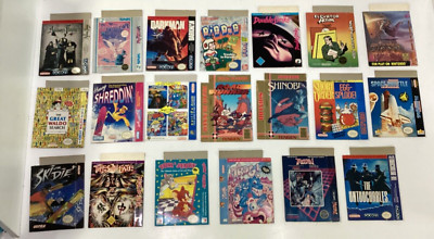 20 Nintendo NES cut and damaged display boxes. No games. No ...