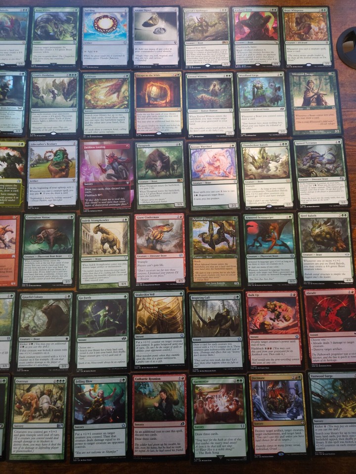 Custom Commander Deck ~ Beasts ~ Slinza, the Spiked Stamped~ 100 Card ...