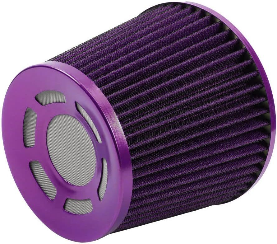 3" 76mm High Flow Dry Air Filter Inlet Cold Air Intake Cone Replacement ...