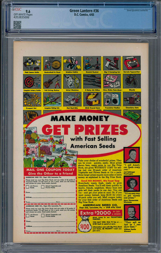 Green Lantern #36 CGC 9.6 Mint-Hunter Comics Copy! (1965, DC) | eBay