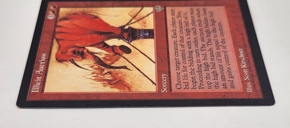MTG Illicit Auction - Mirage MP-HP Red Sorcery English | eBay