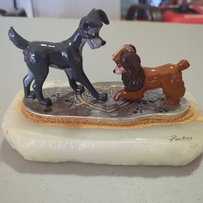 Disney Lady & the Tramp Ron Lee 97 Limited Edition 459/750 Marble Base ...