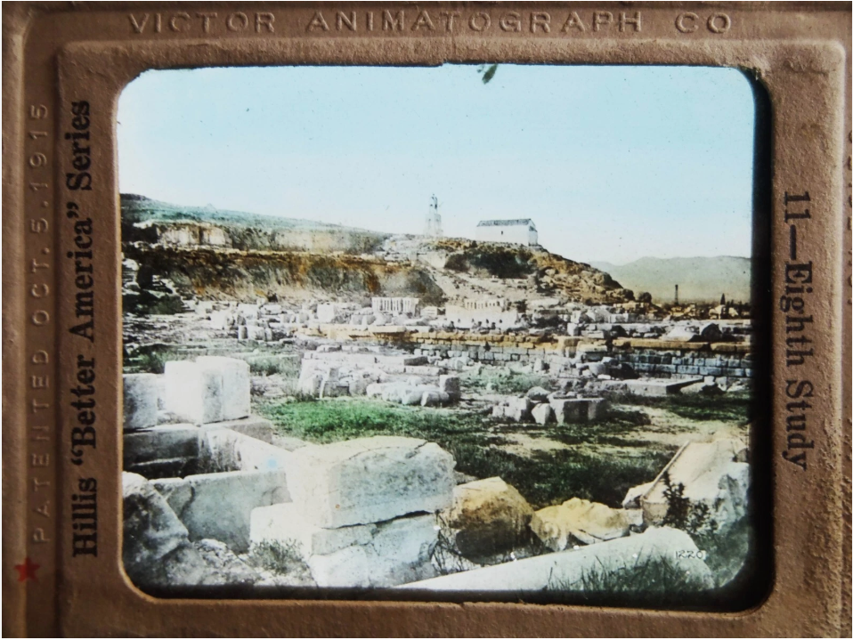 1909-17 Collection of 48 Victor Animatograph Magic Lantern Glass Slides ...