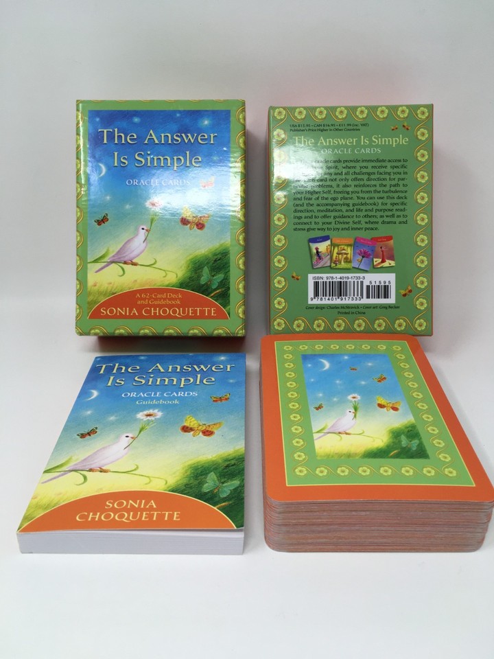 The Answer is Simple Oracle Cards and Guidebook - Sonia Choquette Nice ...