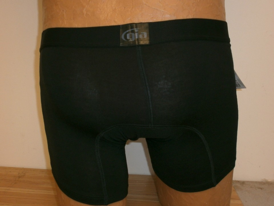 GIA Men's Shapewear Black Comfort Padded Cup Boxers Size Small #2089IM ...