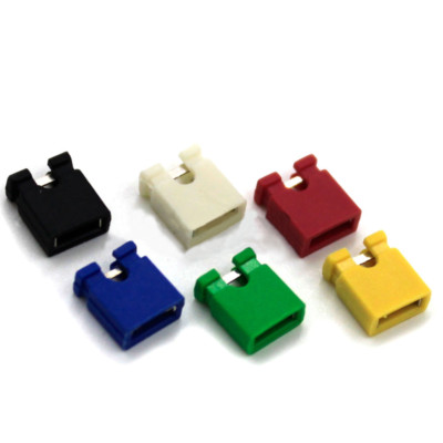 10~200pcs 2.54mm Jumper Cap Pin Header Links Circuit Board Shunts Red ...