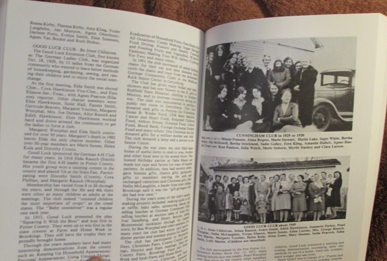 Potter County South Dakota Centennial History 1883-1983 People Photos ...