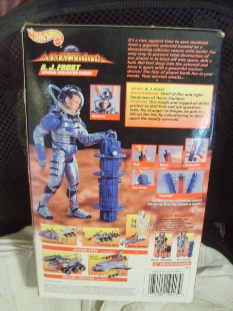 HOT WHEELS~ARMAGEDDON~ A.J. FROST~ACT FIG W/EXPLODING NUCLEAR DEVICE ...