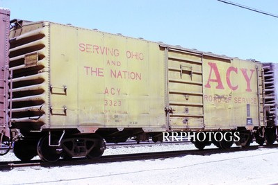 RR PRINT AKRON CANTON & YOUNGSTOWN ACY 40' BOXCAR #3323 | eBay