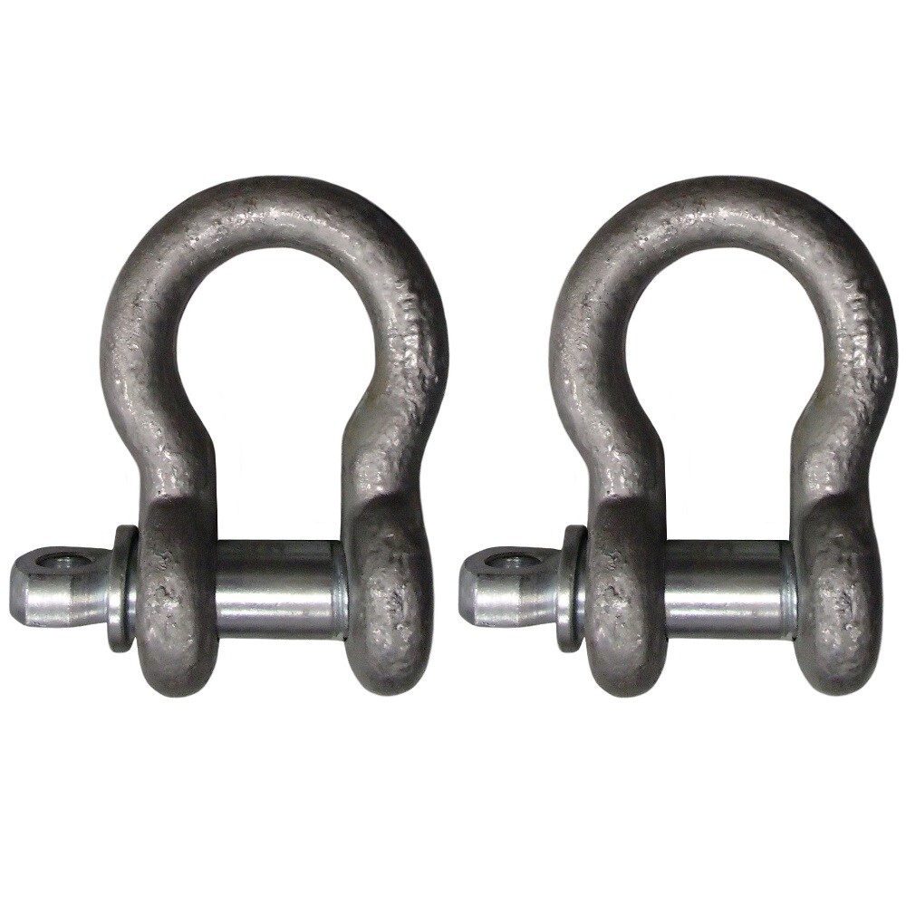 2x 3/4" Screw Pin Shackle Anchor D Ring Chain Cable Haul Lift Rope ...