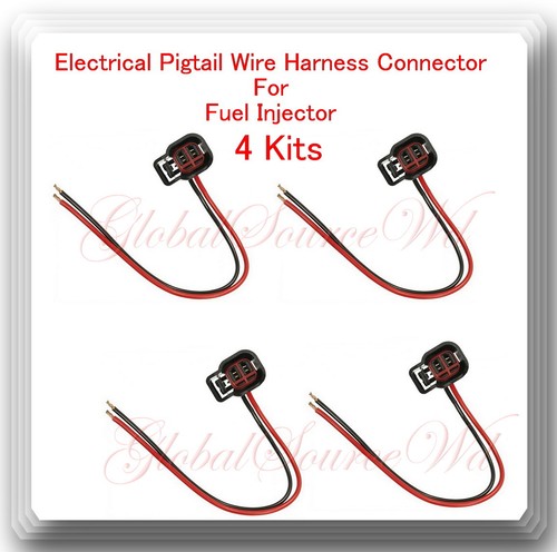 4 Kits Pigtail Connector of Fuel Injector FJ1058 Fits: Chrysler Dodge ...