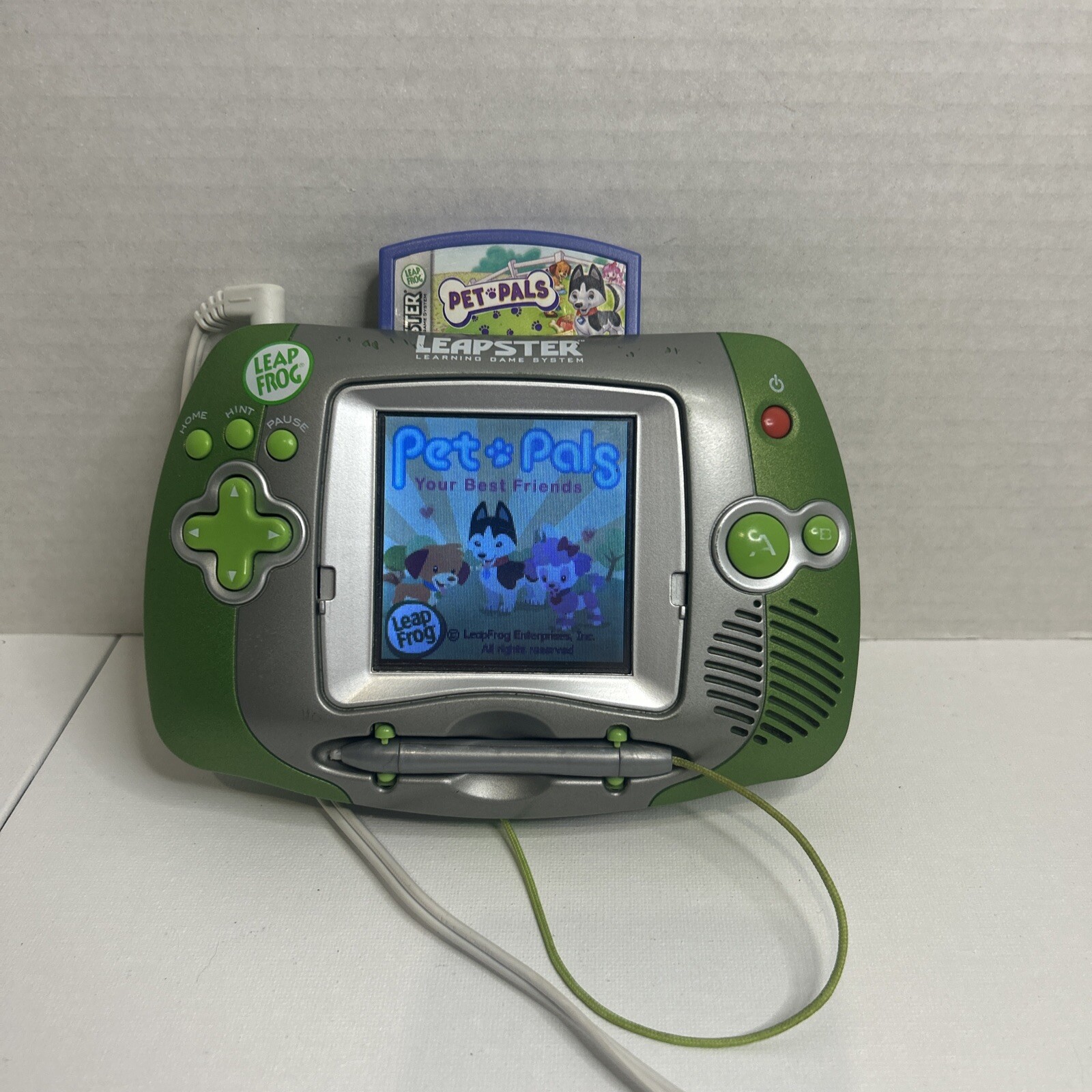 LeapFrog Green Leapster Learning System Handheld Game Console With 7 ...