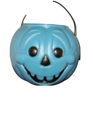 VINTAGE COLLECTIBLE LARGE HALLOWEEN BLUE PUMPKIN BY GENERAL FOAM ...