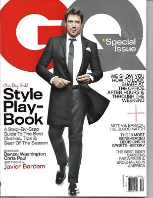 GQ Magazine Chris Paul Javier Bardem Denzel Washington Barack Obama ...