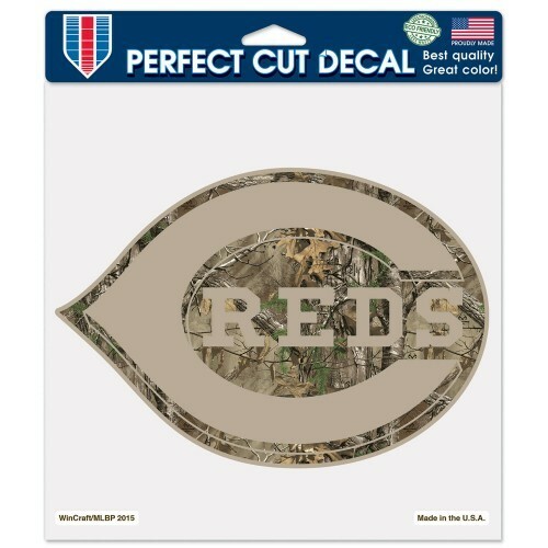 Cincinnati Reds CAMO 8x8 Die Cut Decal MLB Baseball Vinyl Auto Window ...