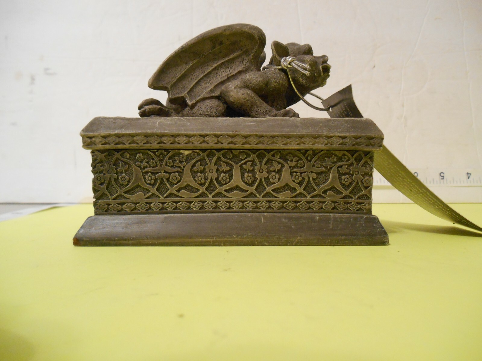 Vintage Crouching Winged Gargoyles On Box By Vandor | eBay