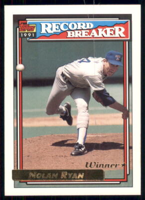 1992 Topps #4b Nolan Ryan Gold Winners Small Topps Gold logo on back | eBay