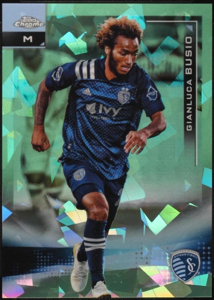 2021 Topps Chrome MLS Sapphire Edition - Gianluca Busio #102 Green /75 ...