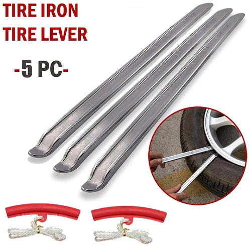 Motorcycle Tire Spoon Iron Lever Tool Changing Repair Bar Kit with Rim ...