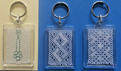 Bobbin Lace Keyring Kit. 3 New Designs by Harlequin Lace. Quick Kits | eBay