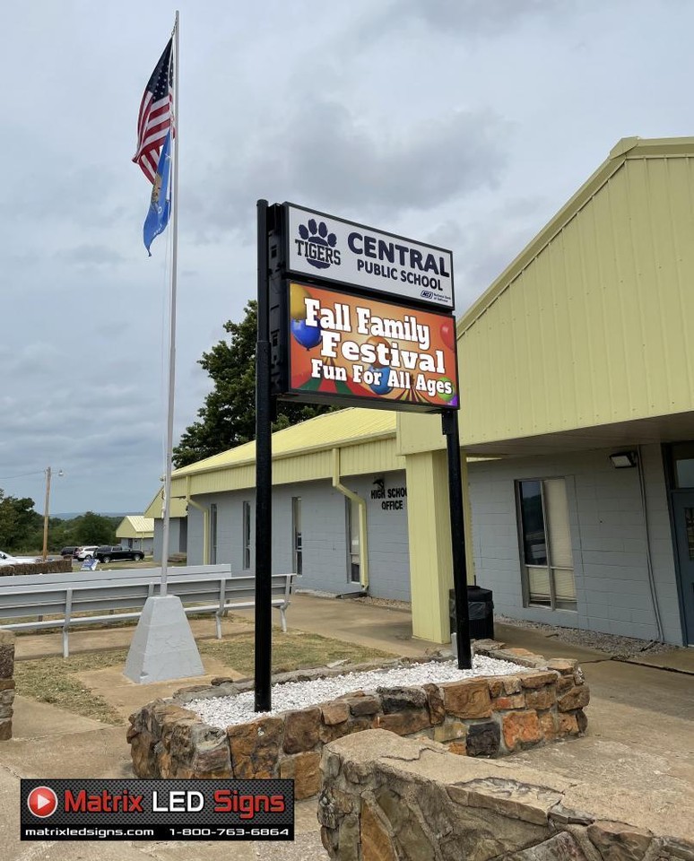 LED Sign Outdoor 2 Sided LED Programmable Message Center 2 Sided Church ...