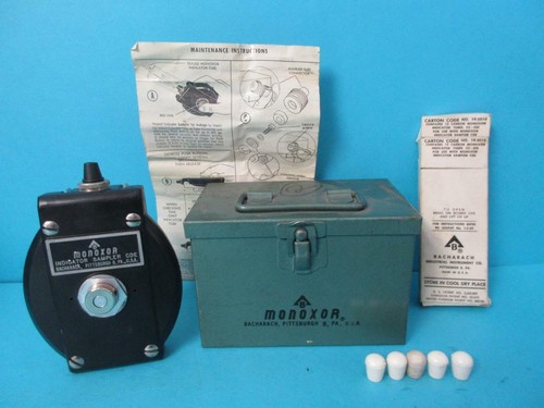 Monoxor Carbon Monoxide indicator Sampler w/ Metal Case Test Tubes ...