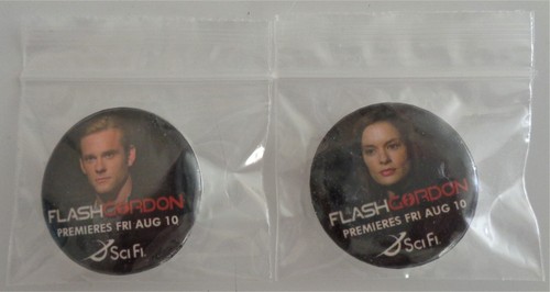 (2) VINTAGE FLASH GORDON tv show SCI-FI CHANNEL PINBACK BUTTONS | eBay