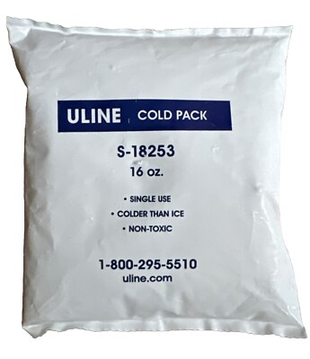 ULINE S-18253 Cold Packs 16 oz 6x6x1" | eBay