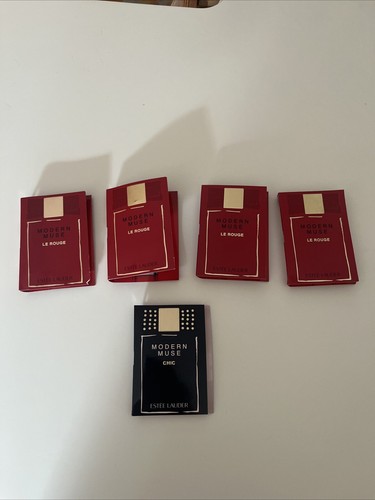 Lot of 5-4 Estee Lauder Modern Muse Le Rouge Eau De Parfum Sample and 1 ...