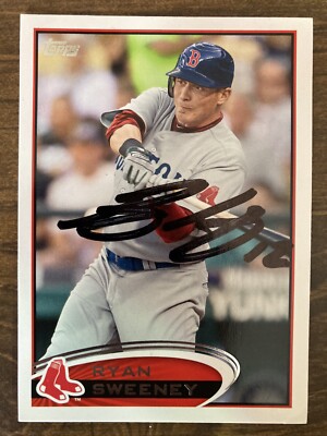 2012 Topps #651 Ryan Sweeney Autograph Signed Red Sox | eBay