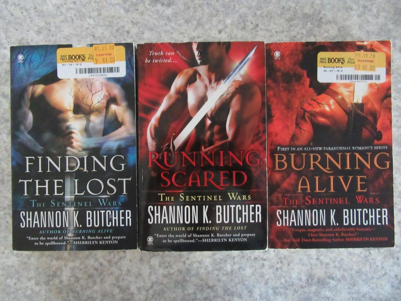 Lot of (3) SHANNON K. BUTCHER Paranormal Romance Books SENTINEL WARS ...