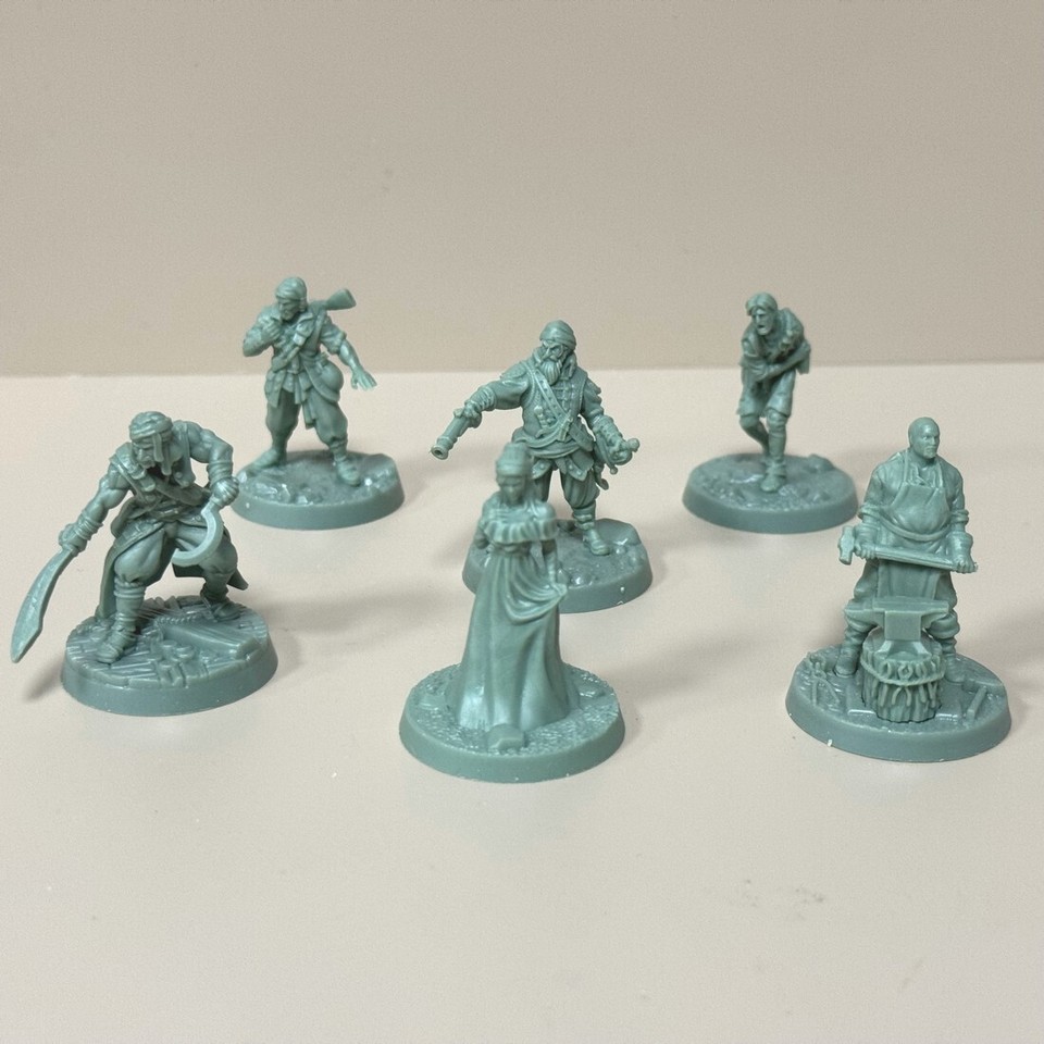 Random Pick 7pcs People Warriors Miniatures Solomon Kane Board Game ...