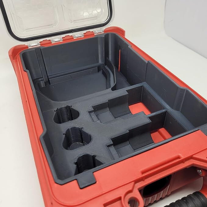 Fits Milwaukee Packout Deep Storage Tray INSERT for M12 Batteries and ...