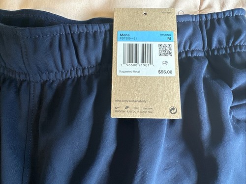 NIKE Totality Training Pants Men's Medium Navy Blue Dri-Fit Tapered ...