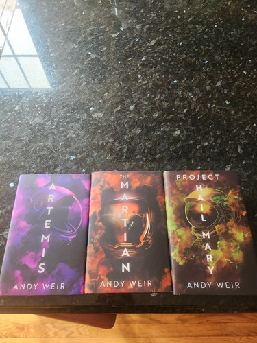 Andy Weir Collection Broken Binding Martian Artemis Project Hail Mary ...