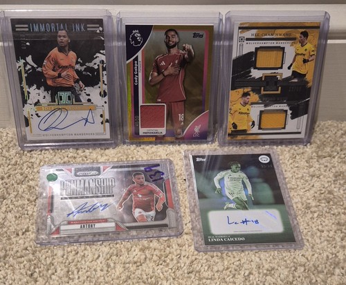 Huge Football Card Auto Patch Joblot Topps Panini Liverpool Wolves ...