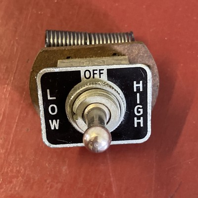 VINTAGE COLE HERSEE ELECTRIC ON OFF HIGH LOW TOGGLE SWITCH FOR ANTIQUE ...