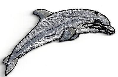 DOLPHIN Iron On Patch Sea Creature | eBay