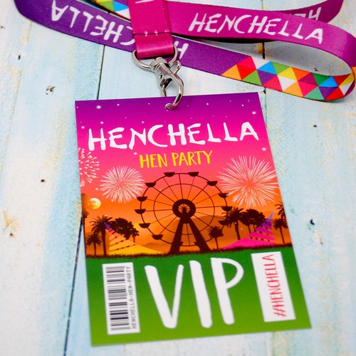 HEN Festival Hen Party VIP Pass Lanyards | Hen Do Lanyard Dares | eBay UK