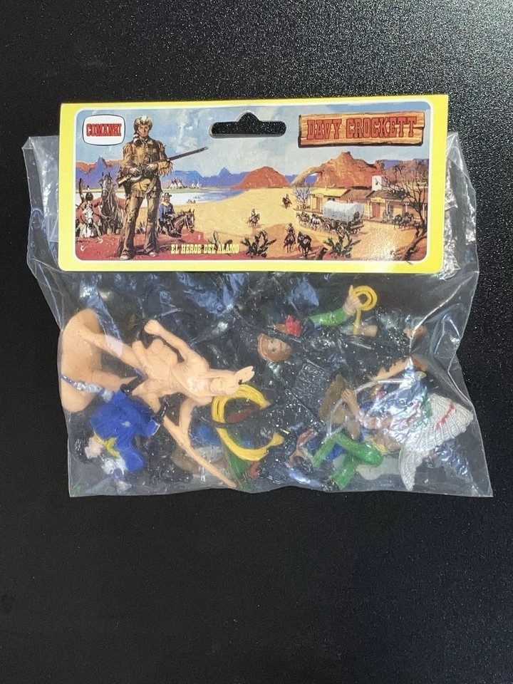Rare Vintage Davy Crockett The Hero Of The Alamo Plastic Toy Set MIP ...