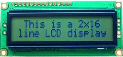 Serial LCD Display, 2x16 characters, STN gray/blue, no backlight | eBay