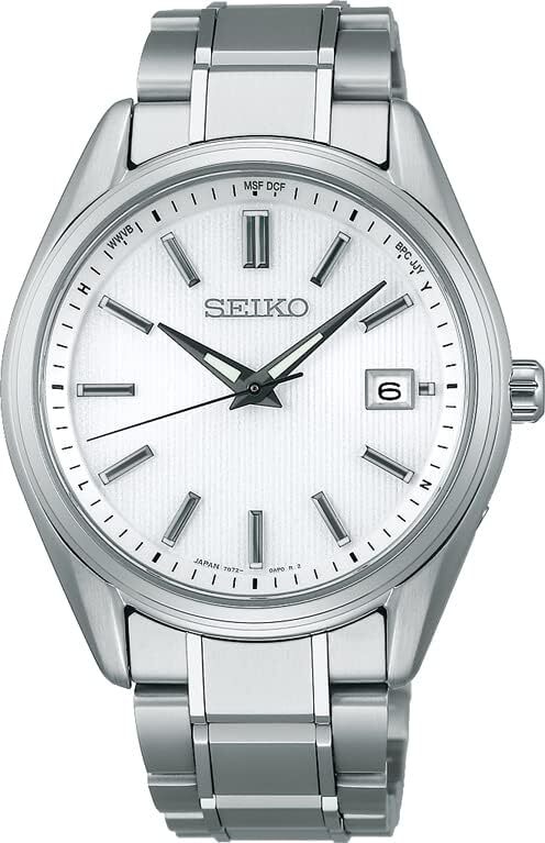 SEIKO Selection SBTM337 Titanium Pearl White Radio Solar Watch Men New ...