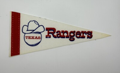 Texas Rangers Vtg MLB Mini Pennant 9in x4in Felt Banner Flag Baseball ...
